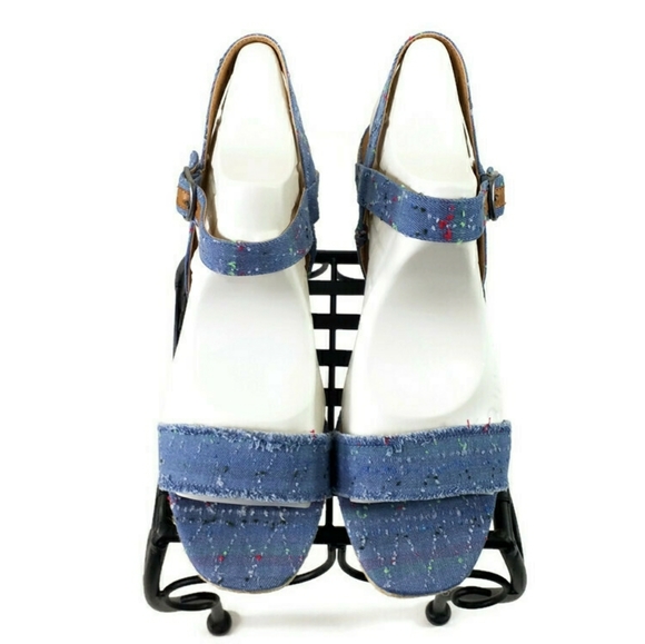 Lucky Brand | Shoes | Lucky Brand Marceline Light Denim Cirque Square ...